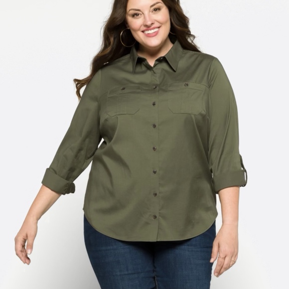 Market & Spruce | Tops | Nwt Market Spruce Alisa Straight Fit Stretch ...